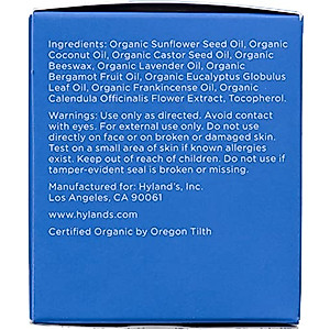 Hyland's Naturals Baby Organic Calming Balm, Soothe & Relax, With Organic Lavender, Eucalyptus, & Bergamot Fruit Oil, Safe & Gentle, Dermatologist Tested, 1.76 oz.