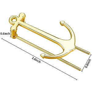 Creative Anchor Bookmark Metal Bookmark Page Holder Book Holder for Reading Hands Free (Golden)