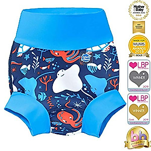 Splash About Happy Nappy Reusable Swim Diaper, Under The Sea, 2-3 Years