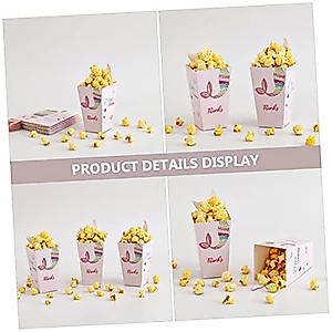 ULTECHNOVO 12pcs Popcorn Boxes Mermaid Chip Box Mini Treat Boxes Mini Popcorn Boxes Candy Popcorn Party Popcorn Boxes Movie Night Treat Box Food Trays Disposable Paper Popcorn Paper Boxes