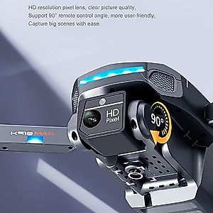 RKSTD Drone With Camera For Adults - HD FPV RC Drone, Without Obstacle Avoidor, Foldable RC Drone Altitude Hold, Headless Mode, Brushless Motor, Follow Me, Gift For Adult Beginners