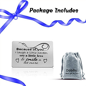 Best Friends Gift Engraved Wallet Card for Sister Friend To My Best Friends Gift Because of You I Laugh a Little Harder Friendship Gifts Graduation Gift Christmas Birthday Wedding Gift for Best Friend