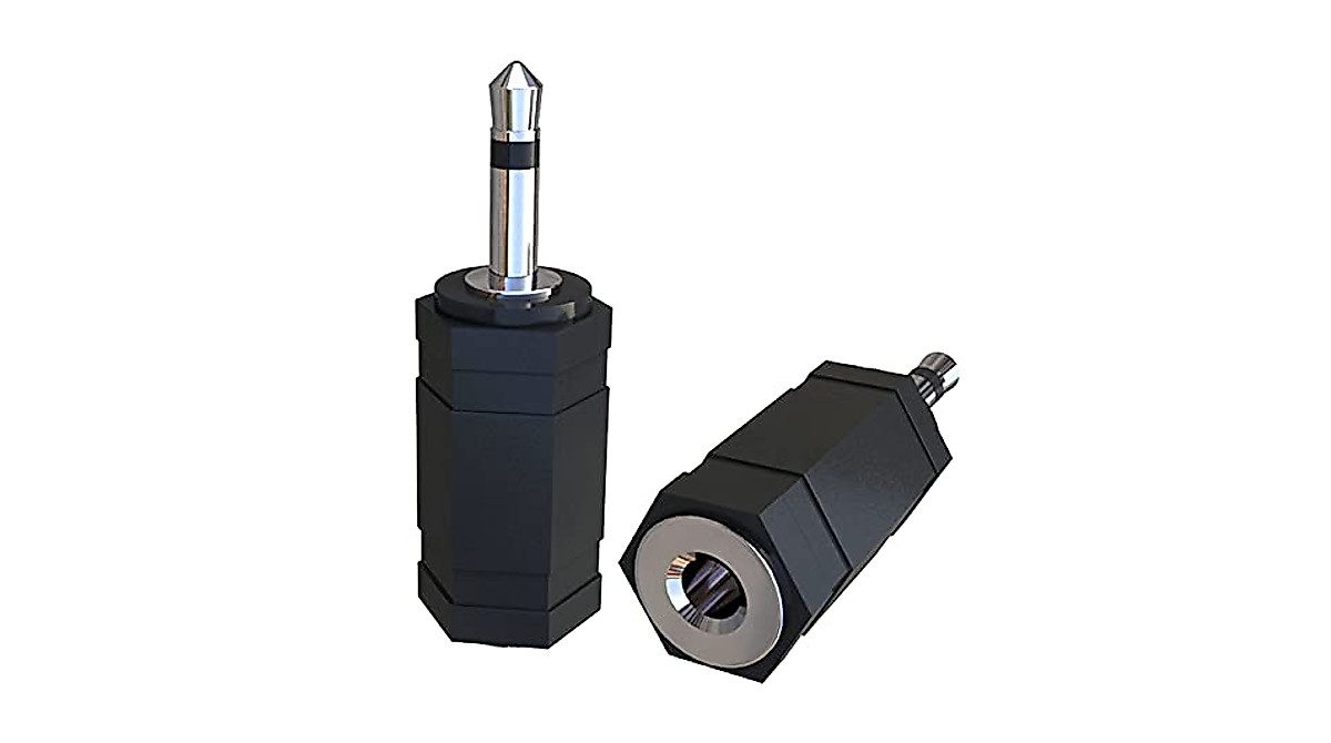 Goupchn 3.5mm Mono to Stereo Adapters - 5 Pack