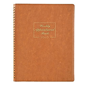 Weekly Appointment Book 2023 - Daily Hourly Planner 2023, January 2023- December 2023, 8.4" x 10.6", 15-Minute Interval, Flexible Soft Cover, Twin-Wire Binding, Perfect for Your Life