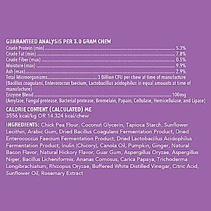 iHeartDogs 3-in-1 Probiotic for Dogs with Pumpkin for Improved Digestion & Gut Health - Dog Probiotics and Digestive Enzymes, 90 Count