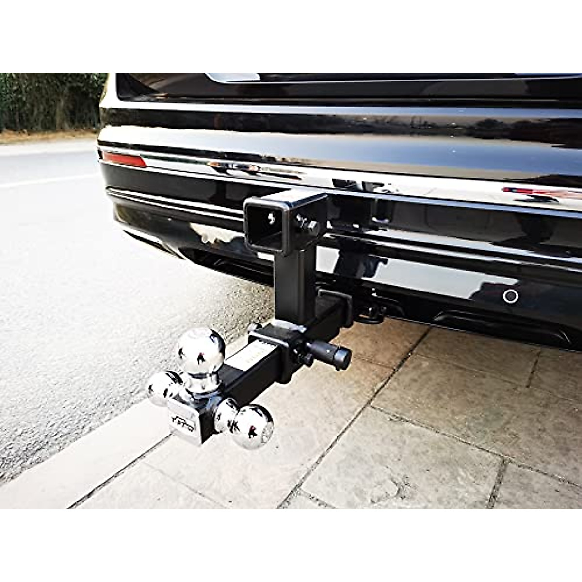 TOPTOW 64131 Dual Hitch Extension, 2 inch Towing Receivers, Extends Adjustable Length, 4,000lbs