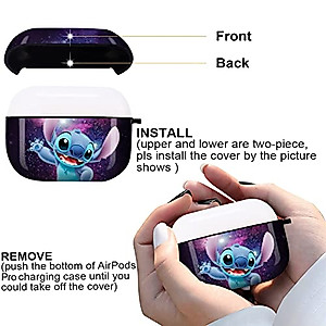 Airpods Pro Case Designed for Apple AirPods Pro,Full Protective Case Cover with Keychain and Lanyard,Shockproof Anti Case for Airpods Pro Charging Case (Waved Stitch)