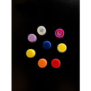 D005-0.5ml colour screw cap for vertical sample freeze tube with ten colour insert cap, chain cap or without chain cap (100 Natural Color chain-less)