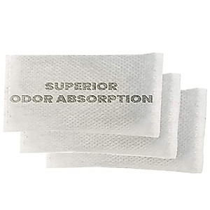 Green Piece Activated Charcoal Air Filters for Odor Removal | Activated Carbon Deodorizer Compatible with ITouchless Trash Cans - Not made or sold by iTouchless - Made and sold by Green Piece - Pack of 3