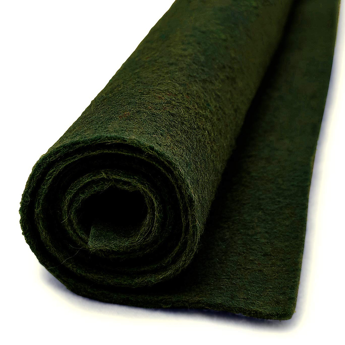 Evergreen Green - Wool Felt Oversized Sheet - 20% Wool Blend - 36 in x 36 in Sheet