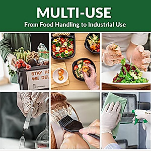 GORILLA SUPPLY Disposable Heavy Duty Vinyl Gloves Latex Free Powder Free, BPA Free Food Safe Grade Disposable Glove, Medium M, 1000 Count