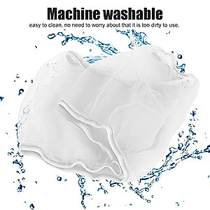 Fdit Bird Cage Cover, 2PCS Bird Cage Cover Birdcage Polyester Mesh Cover Seed Catcher Universal Parrots Cage Accessories(White)