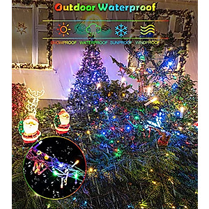 438FT Extra Long Christmas String Lights, 1200 LED Christmas Lights with Remote 8 Lighting Modes & Timer Memory Outdoor Waterproof Decorations for Home Xmas Tree Yard Wedding Party Decor (Multicolor)