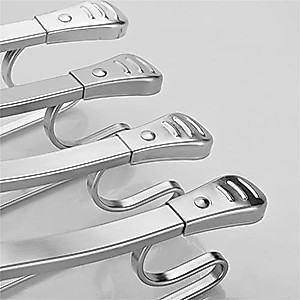N/A 5pcs Hanger Metal Drying Rack Thickened Durable Non-Slip Hanger Coat Home Wardrobe Aluminum Alloy Hanger ( Color : White-Fruit peach5 , Size : 42*1.8*18cm )