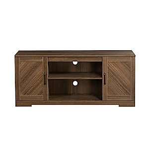 ZINUS Bennett TV Stand for TVs up to 65”, Farmhouse Style Entertainment Center, TV Stand with Storage, Living Room or Bedroom Furniture, Brown