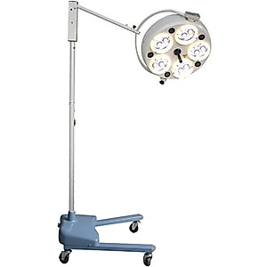 EustomA LED Shadowless Exam Light Floor Portable Mobile Lamp 25LED Bulbs 180°Rotation FKLED-5