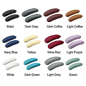 iayokocc 1pair Office Chair Armrest Cover Removable Desk Chair Arm Pad Cushions Elastic Washable Chair Arm Rest Covers Waterproof Fabric Chair Armrest Slipcovers (Wine Red)