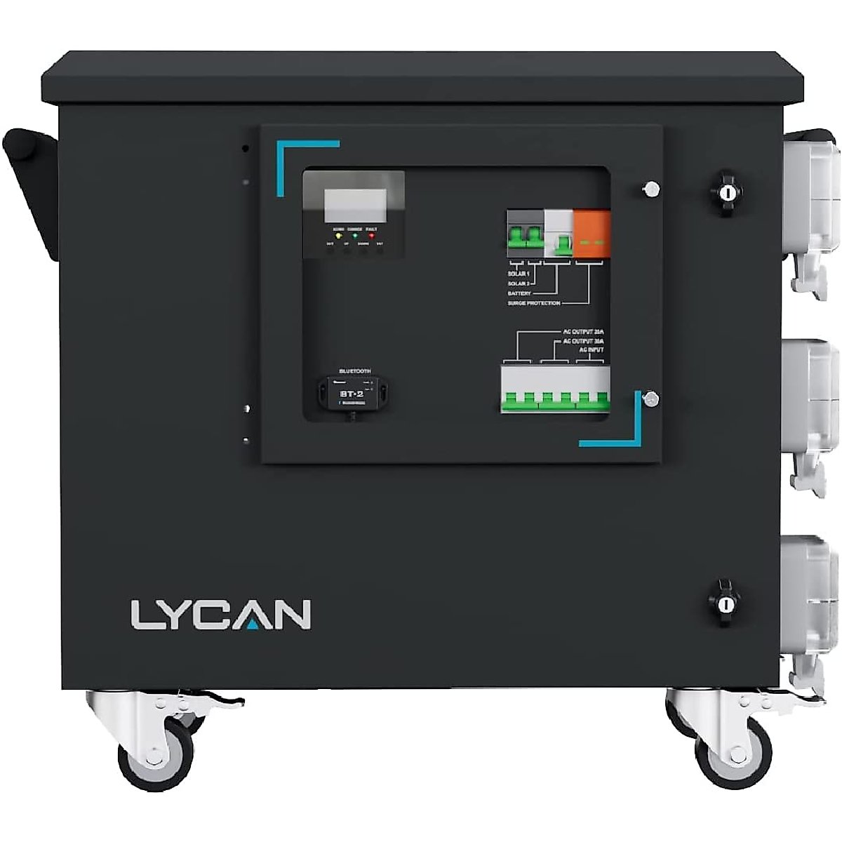 Renogy Solar Generator LiFePO4 Battery, 4.8kWh Expandable Power Station 3500W AC Output, IP55 Portable Deep Cycles Lithium Battery for Home Backup Emergency Off-Grid RV Camping, Lycan Powerbox