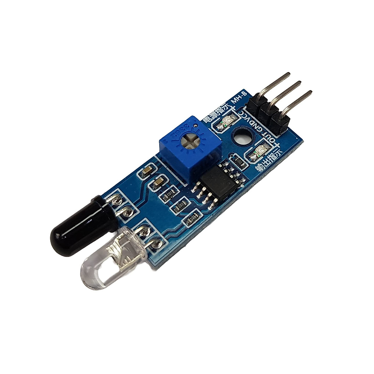DIYables Infrared Obstacle Avoidance Sensor for Arduino, ESP32, ESP8266, Raspberry Pi, 2 Pieces