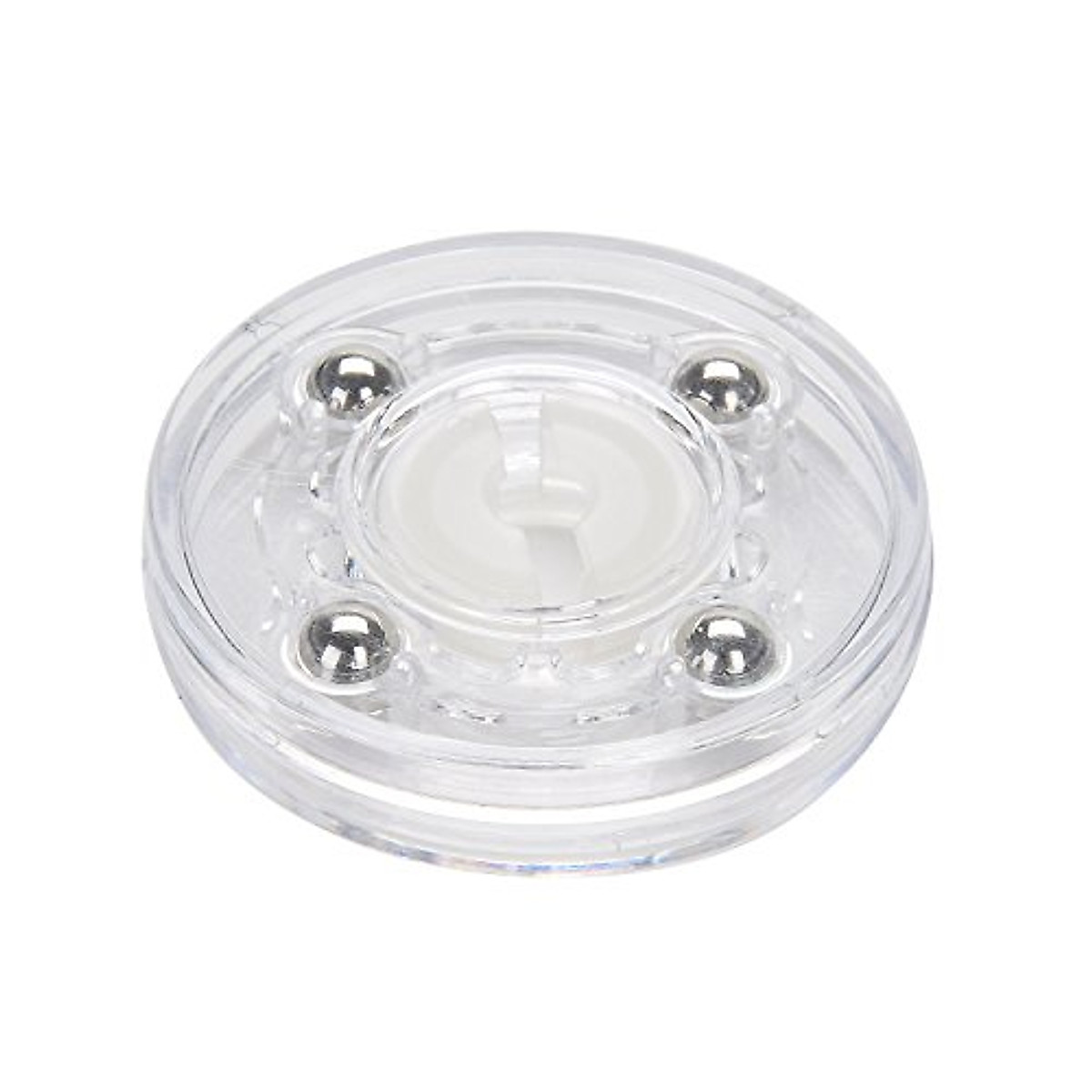 TamBee 4PCS 2Inch Acrylic Lazy Susan Turntable Organizer Revolving Display Base White Acrylic for Spice Rack Table Cake Kitchen Pantry Decorating