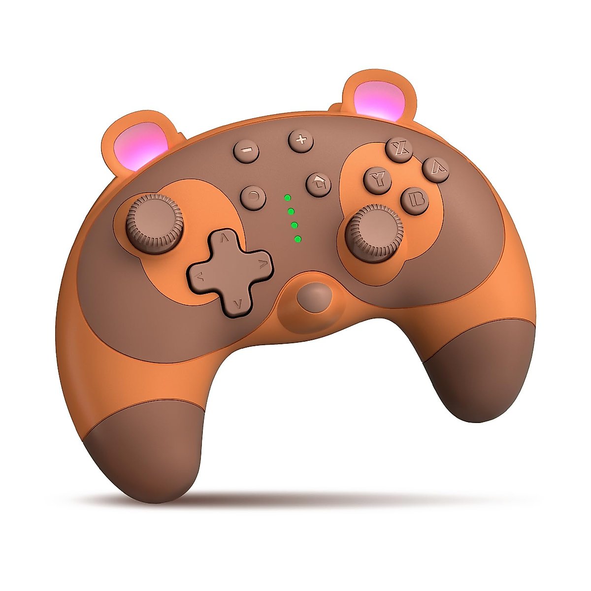 PowerLead Switch Controller - Cute Raccoon Animal Wireless Switch Controller for Switch Lite/OLED/PC, Switch Pro Controller Remote Gamepad Joystick with Turbo/Motion Control/Wake-up, Vibration