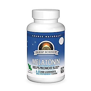 Source Naturals Melatonin 5 mg - 200 Peppermint Flavored Lozenges