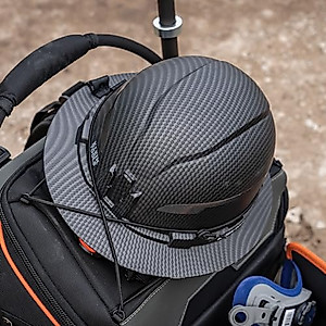 Klein Tools 55664 Replacement Bands with Clip to Secure Hard Hats and Safety Helmets to the Tradesman Pro Ironworker and Welder Backpack,Black