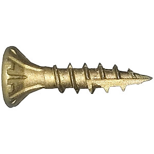 Jake Sales #8 x 3/4" Bronze Star Exterior Coated Wood Screw Torx/Star Drive Head - Multipurpose Exterior Coated Torx/Star Drive Wood Screws - (1 Pound - 381 Approx. Screw Count)