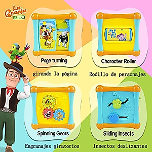 La Granja de Zenon Baby Toys Activity Cube Newborn Busy Baby Activity Center for Toddler 1-3 La Vaca Lola Developmental Learning Farm Toys Educational Gifts for Babies 6-12 Months Boys and Girls