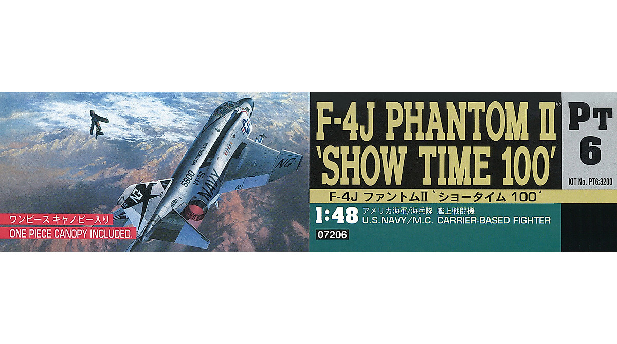 Hasegawa F-4J Phantom II Model Kit - Showtime 100