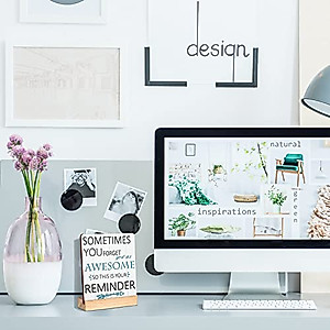 Inspirational Quotes Desk Decor Gifts for Women Sometimes You Forget You Are Awesome Office Motivational Desk Decor Best Friend Encouragement Cheer up Gifts Office Inspiration Plaque Desk Decor