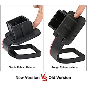 2PCS 2 Inch Trailer Hitch Cover, Receiver Tube Hitch Plug Insert Cap Compatible with Class 3 4 5 Hitches for Toyota Ford Jeep Chevrolet Nissan Dodge Ram Porsche Mercedes Benz Ranger ATV UTV