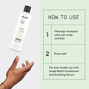 Nioxin Scalp Relief Cleansing Shampoo - Shampoo for Sensitive Scalp, 6.7 fl oz (Packaging May Vary)