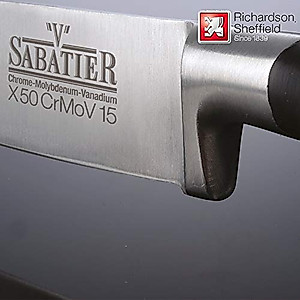 RICHARDSON SHEFFIELD V Sabatier 9pc, 9 Piece Knife Block, Black