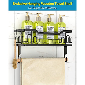 DILEASIR Shower Caddy Shower Organizer Set 5Pack Shower Shelf Adhesive Shower Shelves for Inside Shower with Soap Caddy Toothbrush Holder, Stainless Steel Bathroom Organizers Storage