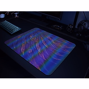 Esports Tiger Esptiger WuXiang X Gaming Mouse Pad - Large (480 x 400 x 3mm) - Non-Slip Rubber Base, Rainbow-Pearl Film