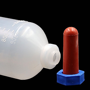 Calf Milk Feeder Bottle with Nipple Sheep Lamb Bottle Holder 1 Quart Screw Set Milking Feeding Replacement