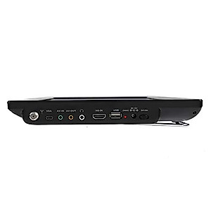 14Inch Portabel ATSC Digital Television 1080P HD HDMI Video Player Support USB Port,SD/MMC Card,U Disk,MKV, MOV, AVI, WMV, MP4, FLV, MPEG1-4, RMVB, 1080P Video MP3 for Outdoor, Home, Car,Bathroom