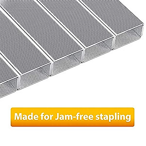 KangBaz 10,000 Staples, 26/6 Standard Staples for Staplers, 1/4 inch Length, 210 per Strip, Jam Free Chisel Point Staples, 10,000 Standard Staples for Stapler