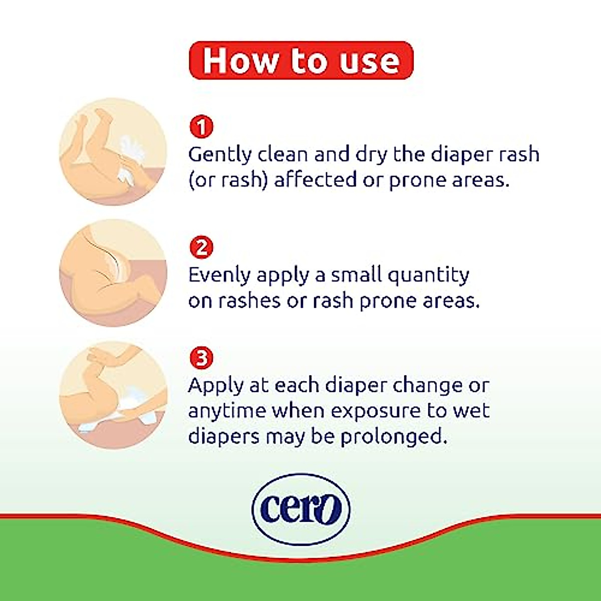 Crema Cero Diaper Rash Cream for Baby with Zinc Oxide and Aloe Vera – High-Strength Diaper Cream for Quick Relief and Protection – Hydrating and Soothing Baby Balm – Aloe Vera 8.5oz