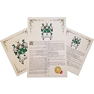 Tolley - Coat of Arms, Crest & History 3 Print Combo - Surname Origin: Germany