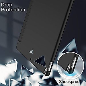 JETech Case for iPad Pro 10.5-Inch and iPad Air 3 (10.5-Inch 2019, 3rd Generation), Protective Hard Back Shell Soft-Touch Tablet Stand Cover, Auto Wake/Sleep (Black)