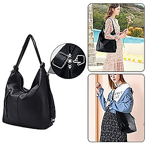 Purse for Women Convertible Backpack Purses and Handbags - Black