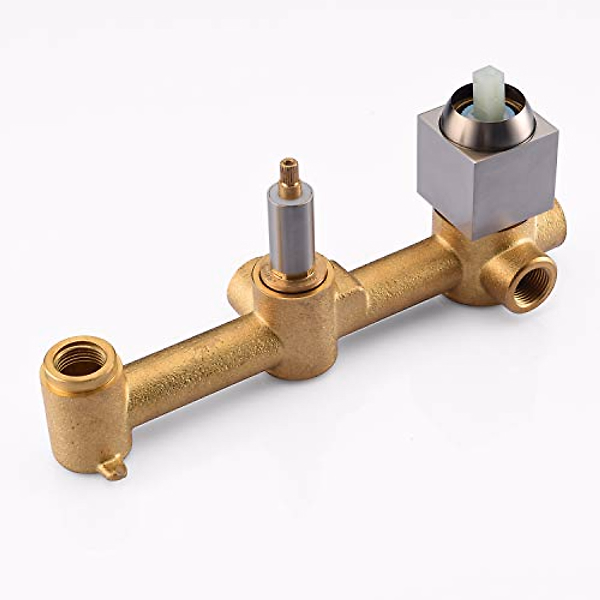 sumerain Wall Mount Tub Filler Brushed Nickel with Waterfall Tub Spout and Handheld Shower, High Flow