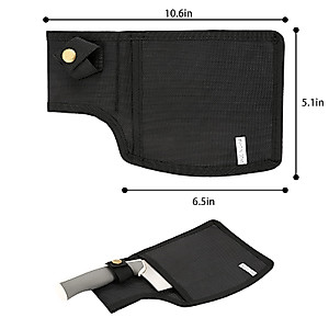 Cleaver Sheath, Universal Wide Knife Protectors, Durable Butcher Chef Knife Edge Guards, Heavy Duty Cleaver Covers , Cleaver Sleeve Size 10.6” Lx6.69”W(HGJ570)