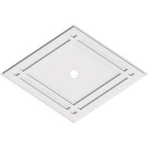 Ekena Millwork CMP36X24DD-02000 Diamond Architectural Grade PVC Contemporary Urethane Ceiling Medallions 36"W x 24"H x 2"ID x 12 3/4"C x 1"P
