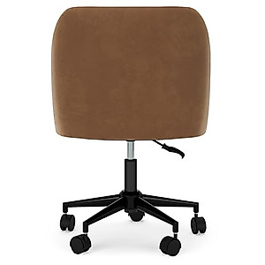 Signature Design by Ashley Austanny Home Office Desk Chair, 23" W x 23" D x 34" H, Light Brown