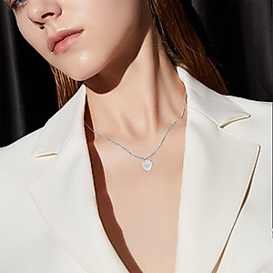 SOULMEET Personalized 10k 14k 18k Solid White Gold/Plated White Gold Butterfly Cremation Locket Necklace for Ashes, Engraving Butterfly Urn Necklace That Holds Human Dog Cat Ashes (Custom Text)