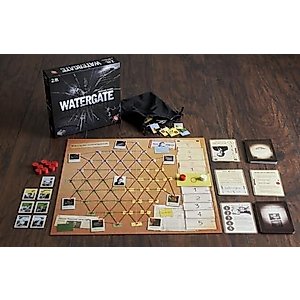 Capstone Games: Watergate, Strategy Board Game, History of Watergate Included with Game, 2-Player Game of The Year 2019, Ages 12 and Up, Cover Color May Vary