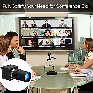ALPCAM USB Camera 8MP 5-50mm Manual Variable Focus Lens Camera,HD 2448P Zoom Camera USB PC Desktop/Laptop Computer Camera Compatible with Mac/Windows/Linux/Android USB8MP02G-SFV(5-50)